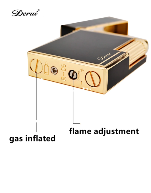 Luigi Ricci Flint Lighter Af Derui - Sort Farve