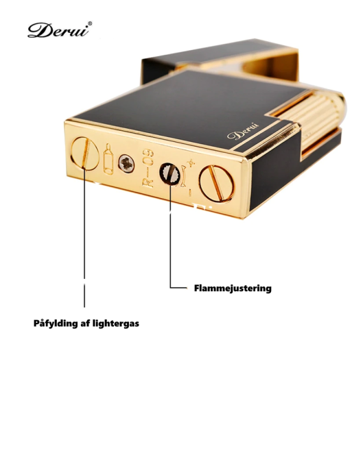 Luigi Ricci flint kvalitets lighter af Derui - Rød